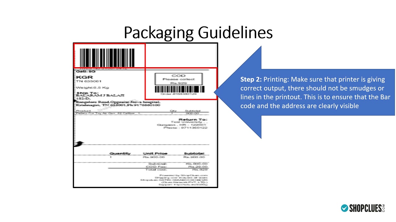 Pasting Shipping Label - YouTube