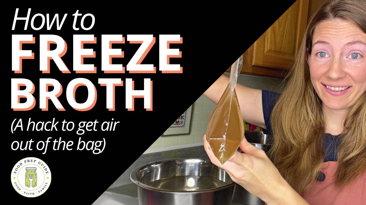 How to Freeze Broth with Zero Freezer Burn - YouTube