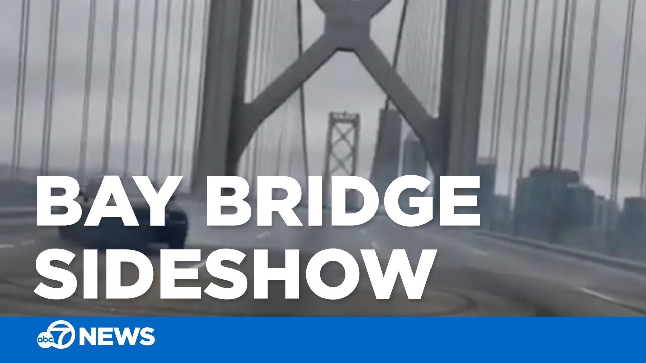 Driver arrested after sideshow on Bay Bridge - YouTube