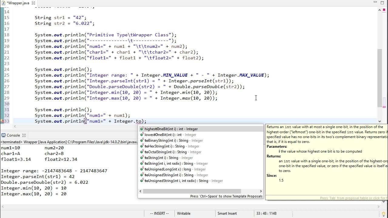 Wrapper.java: Java Wrapper Classes - YouTube