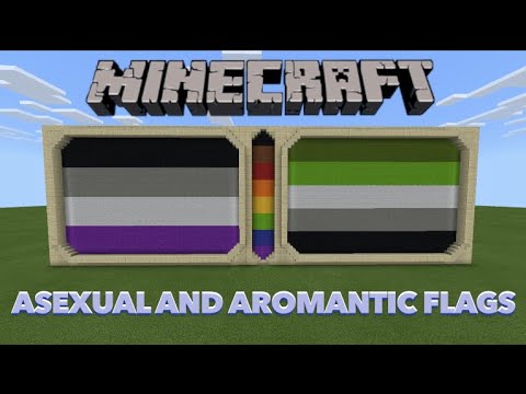 MAKING THE ASEXUAL AND AROMANTIC FLAGS IN MINECRAFT - YouTube