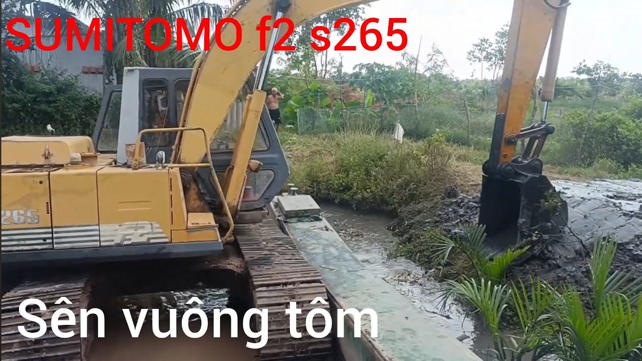 Cube..máy đào sumi 05 sên vuông tôm - YouTube
