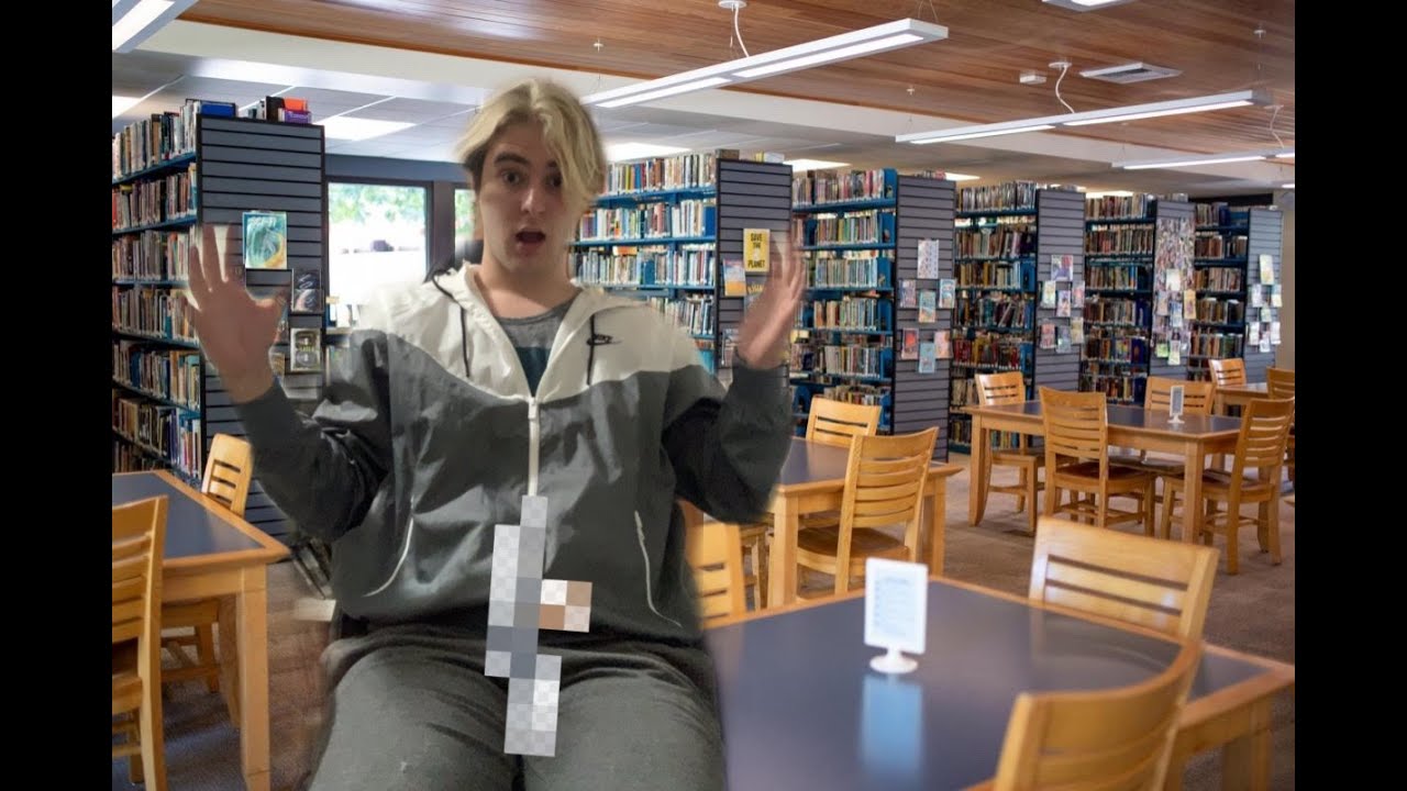 Bricked up in library prank! - YouTube