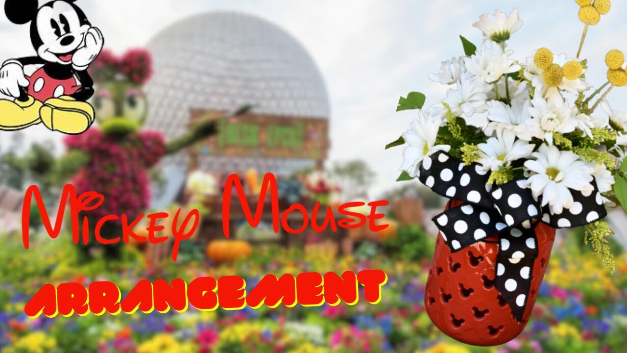 How to make a Mickey Mouse Arrangement - Disney Floral Design - YouTube