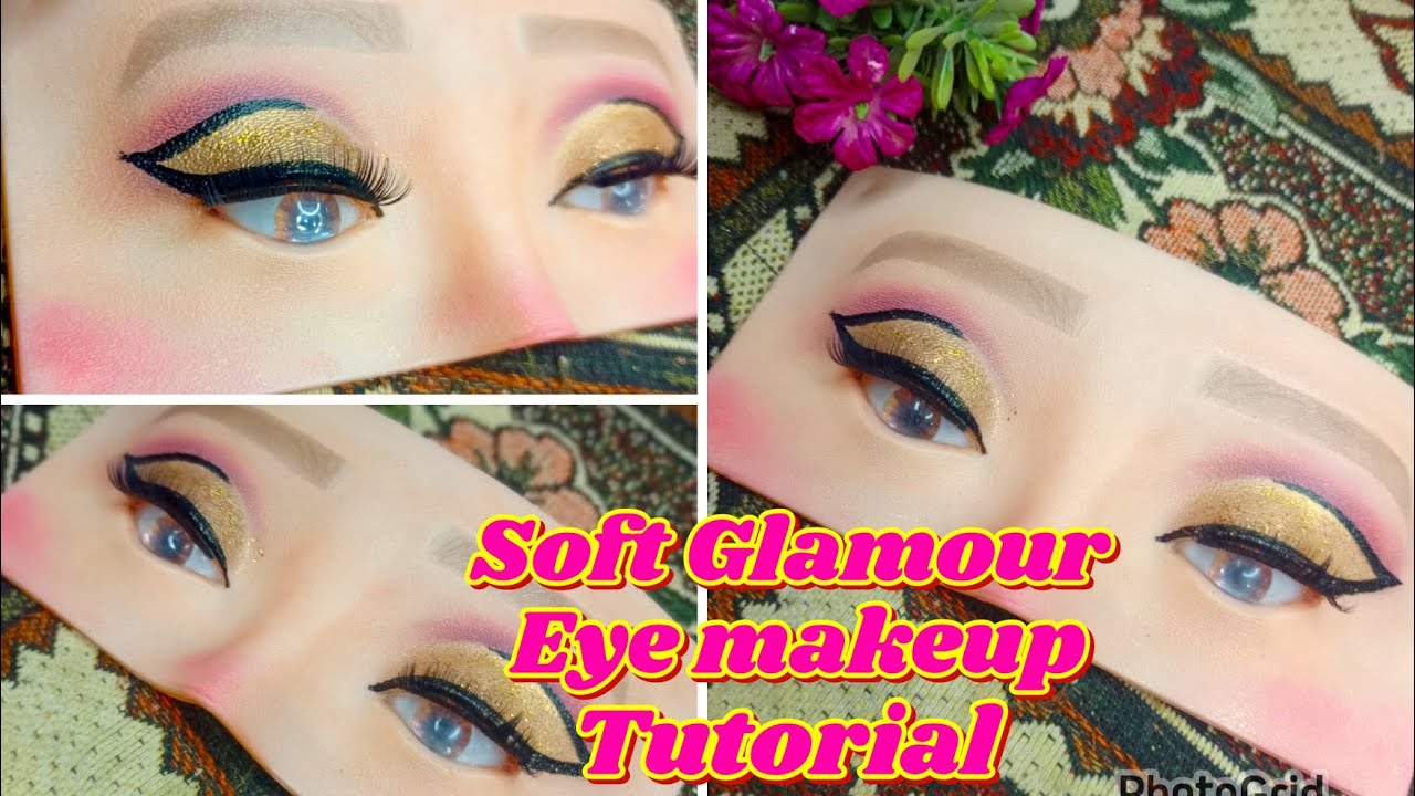 Soft And Simple Glitter Eye Makeup Tutorial # Quik And Easy Step By ...