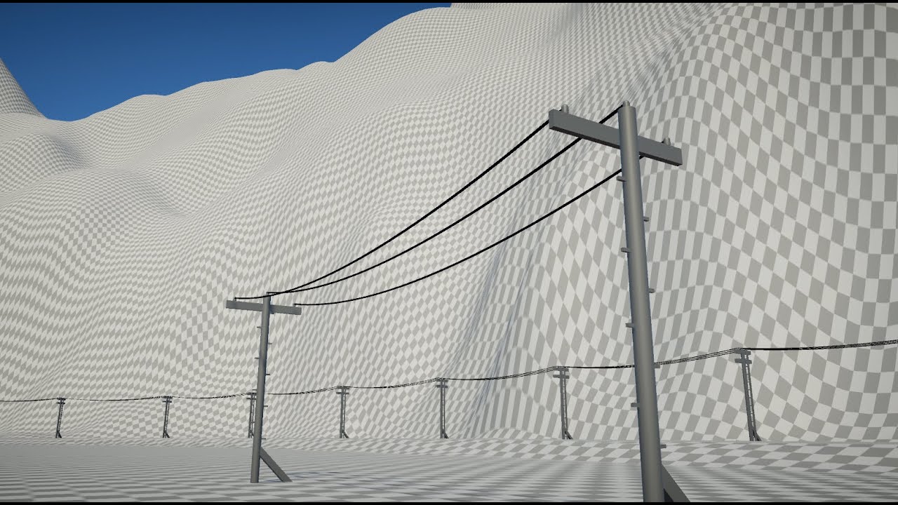 Unity Dynamic Power Lines v0.0.1 - YouTube
