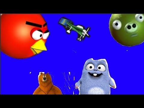 ANGRY BIRDS MEET GRIZZY AND THE LEMMING 🎵🎵🎵 3D ANIMATED SPOOF ☺️ - YouTube