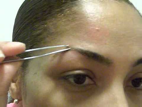 Eyebrow Tweezing Tutorial - YouTube
