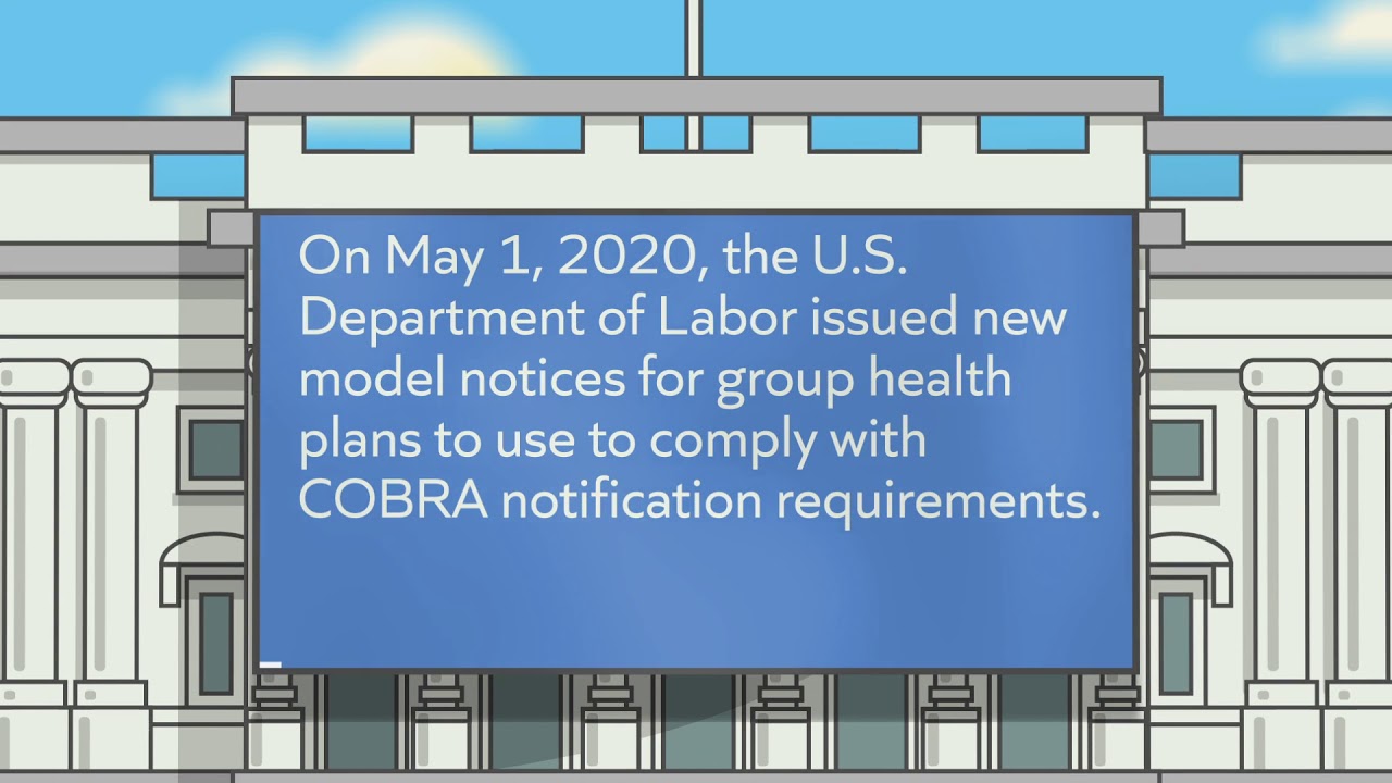 DOL Issues Updated Model COBRA Notices - YouTube