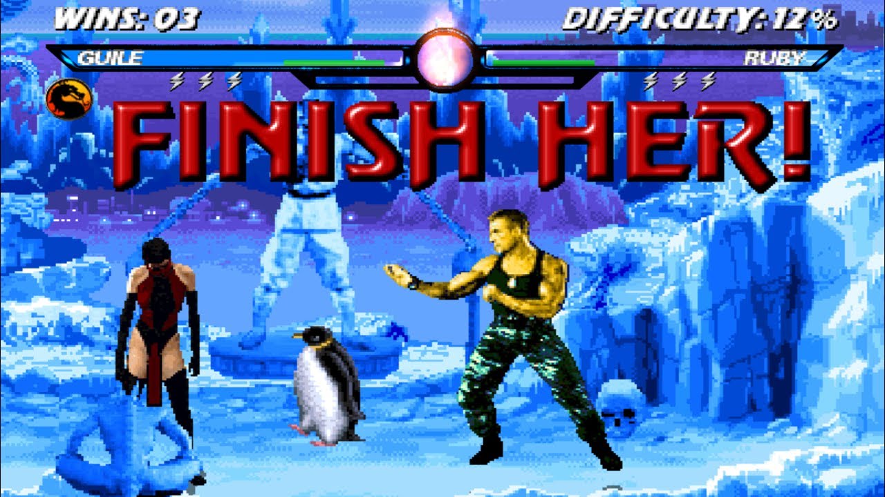 UMK 3 Fighting VANDAM vs RUBY FIGHTS Mortal Kombat MKP Krossovers - YouTube