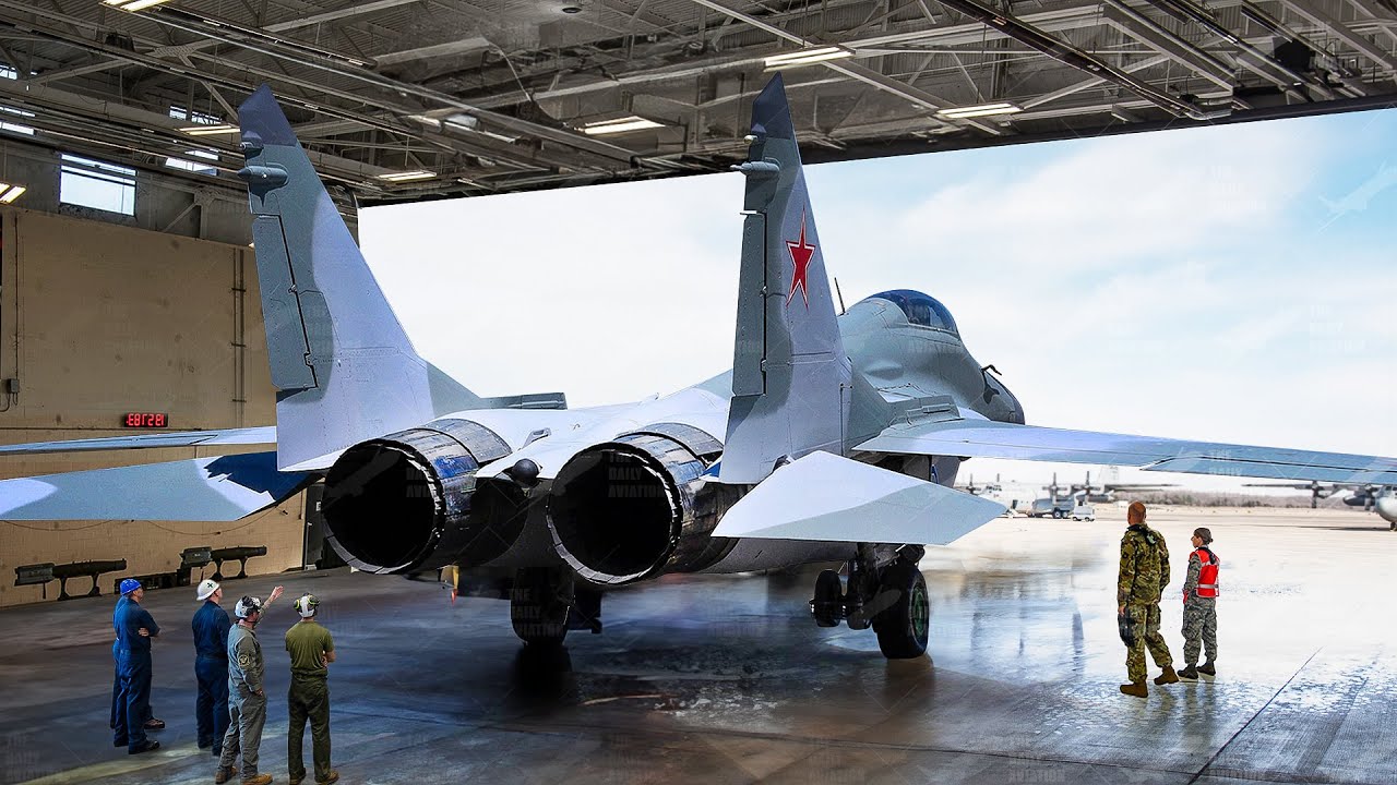 Inside US Storage Hangar Investigating Captured MiG-29 Jet - YouTube