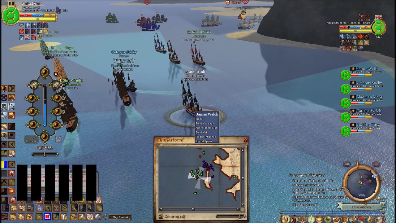 POTBS PORT BATTLE Charlestown Pirates attack Britian - YouTube