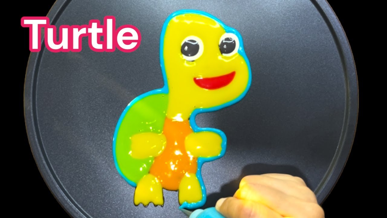 How to draw Turtle Pancake - Cute Animal, Turtle Cartoon, Drawing ...