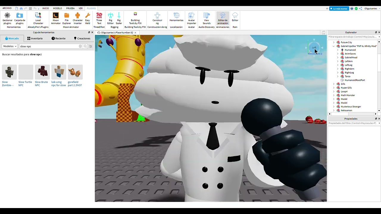 animacion de roblox de Gabriel Updike de fnf vs whitty (leer ...