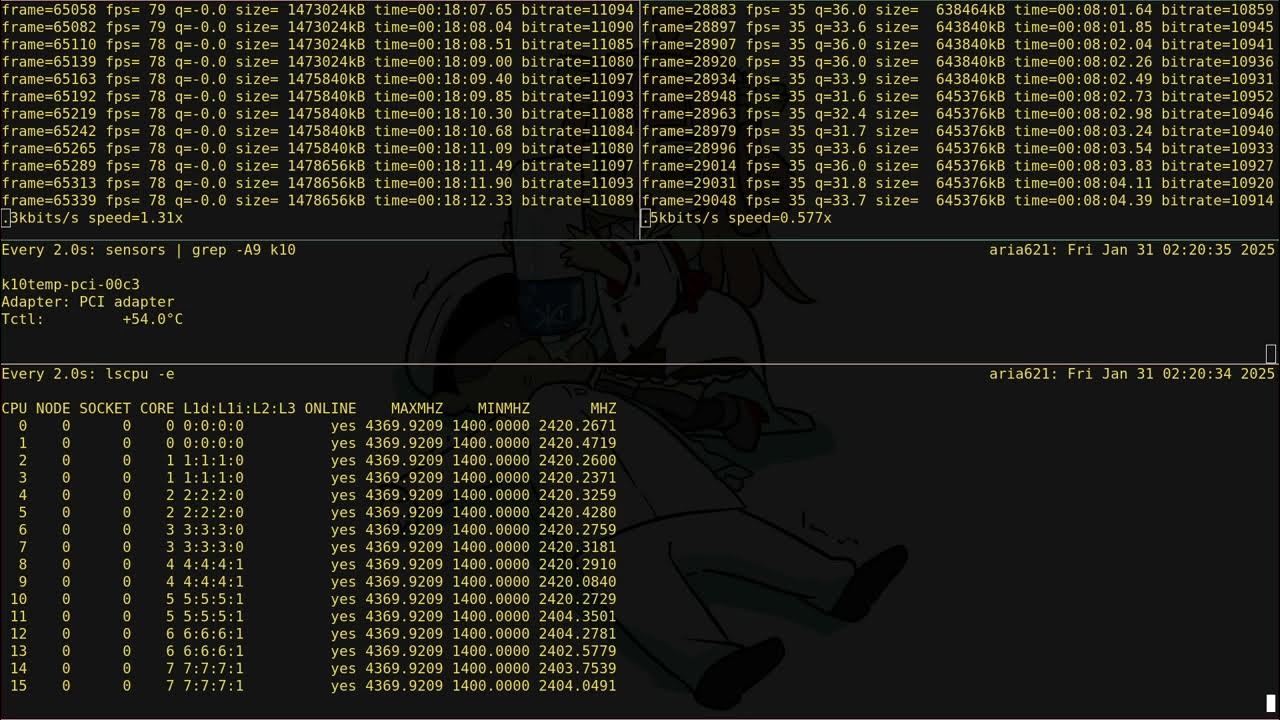 VAAPI/CPU encode benchmark on the Ryzen 7 5700U w/ Fanless Tower Heatsink (HEVC to HEVC) - YouTube