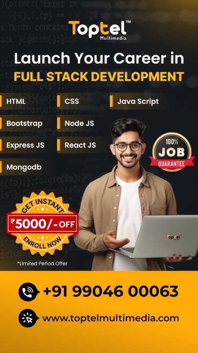 Launch your career confidently with Toptel Multimedia's Full Stack ...