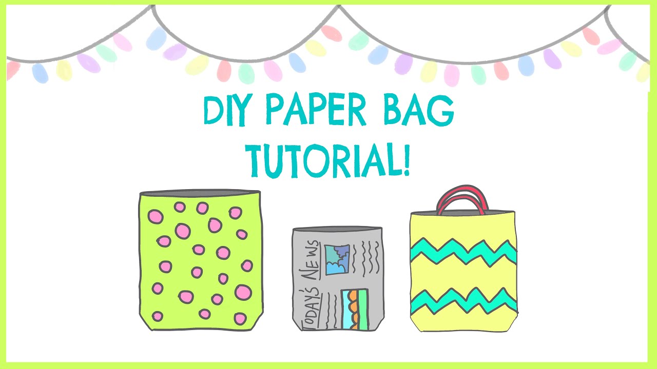DIY Paper Bag Tutorial for Kids! - YouTube