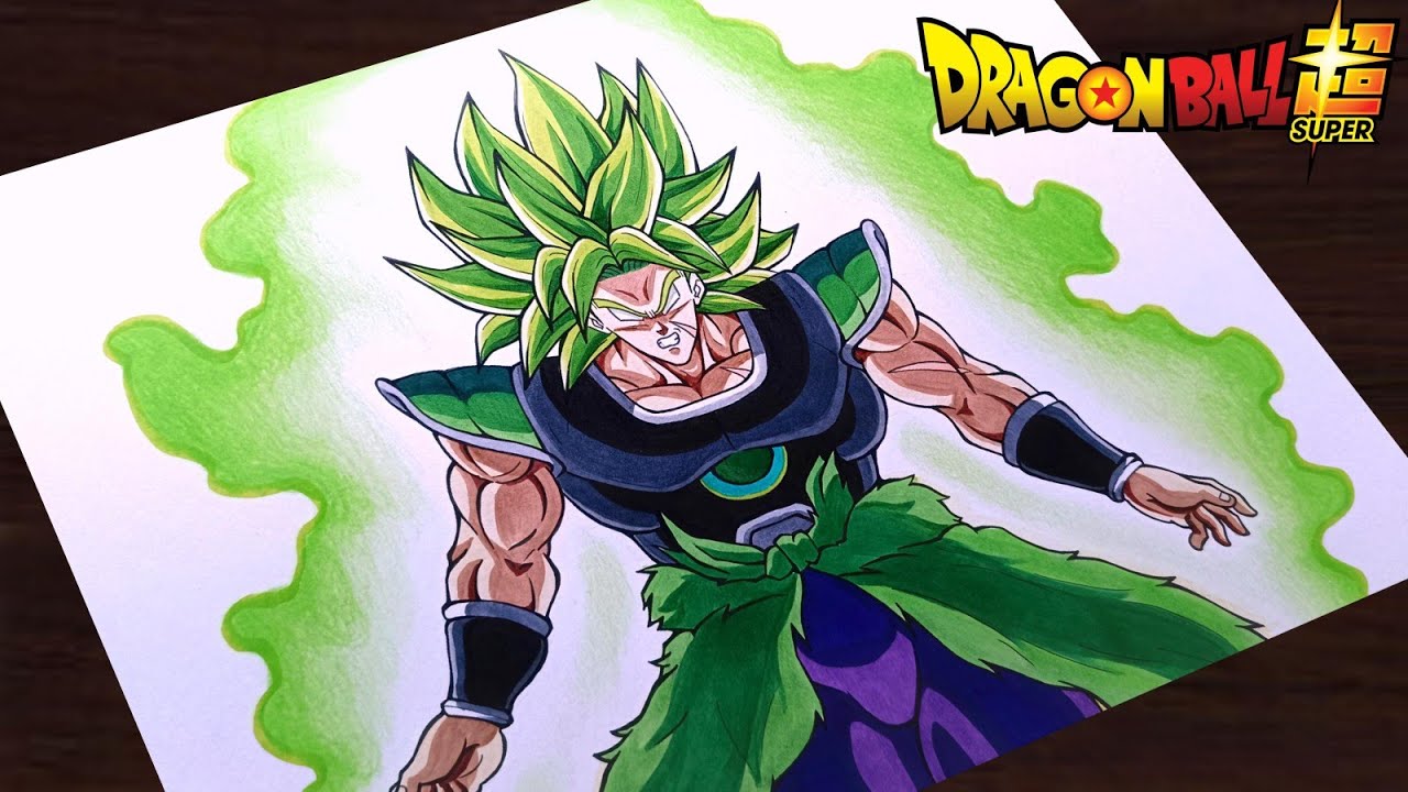 How to Draw"Broly"(Legendary Super Saiyan) step by step (Tutorial)for ...