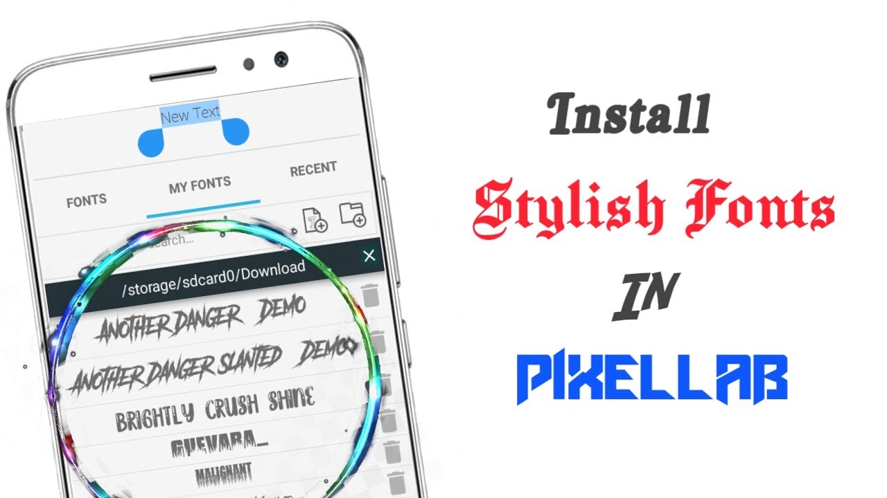 How To Add Stylish Fonts In Pixellab || Pixellab Me Stylish Fonts Kaise ...