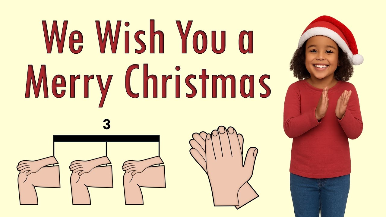 Easy Body Percussion for Kids | We Wish You a Merry Christmas 🎄 - YouTube