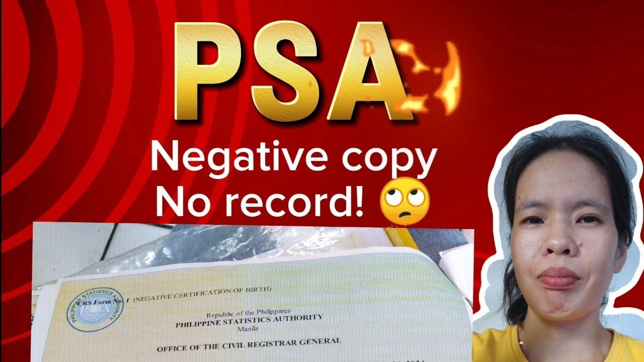 PSA Negative Copy/No record PSA - YouTube