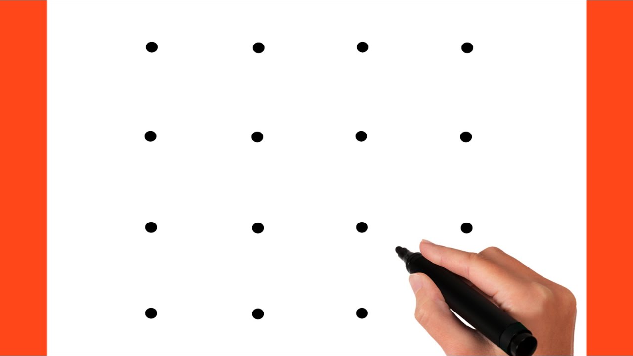 How to draw Christmas Deer From 4*4 dots (Easy 😊) - YouTube