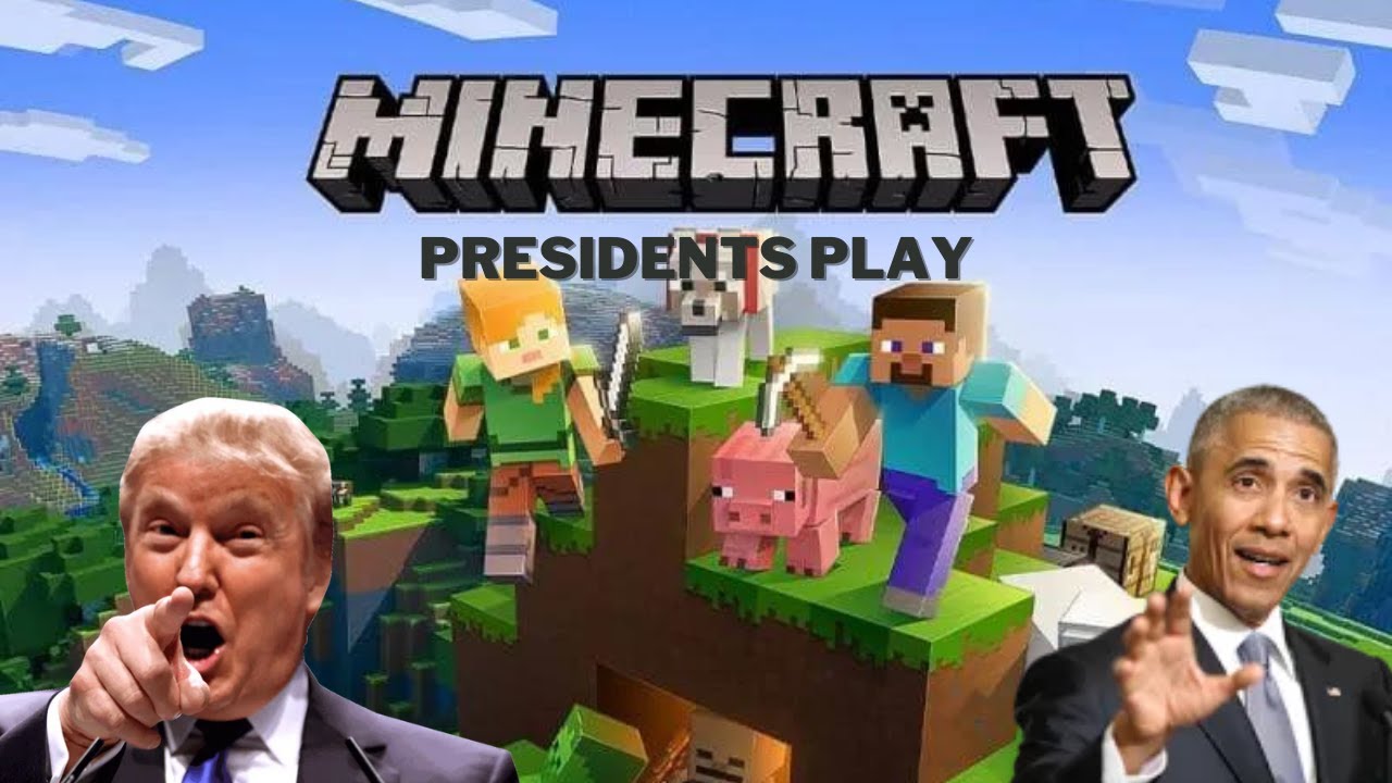 US Presidents Play Minecraft Compilation - YouTube