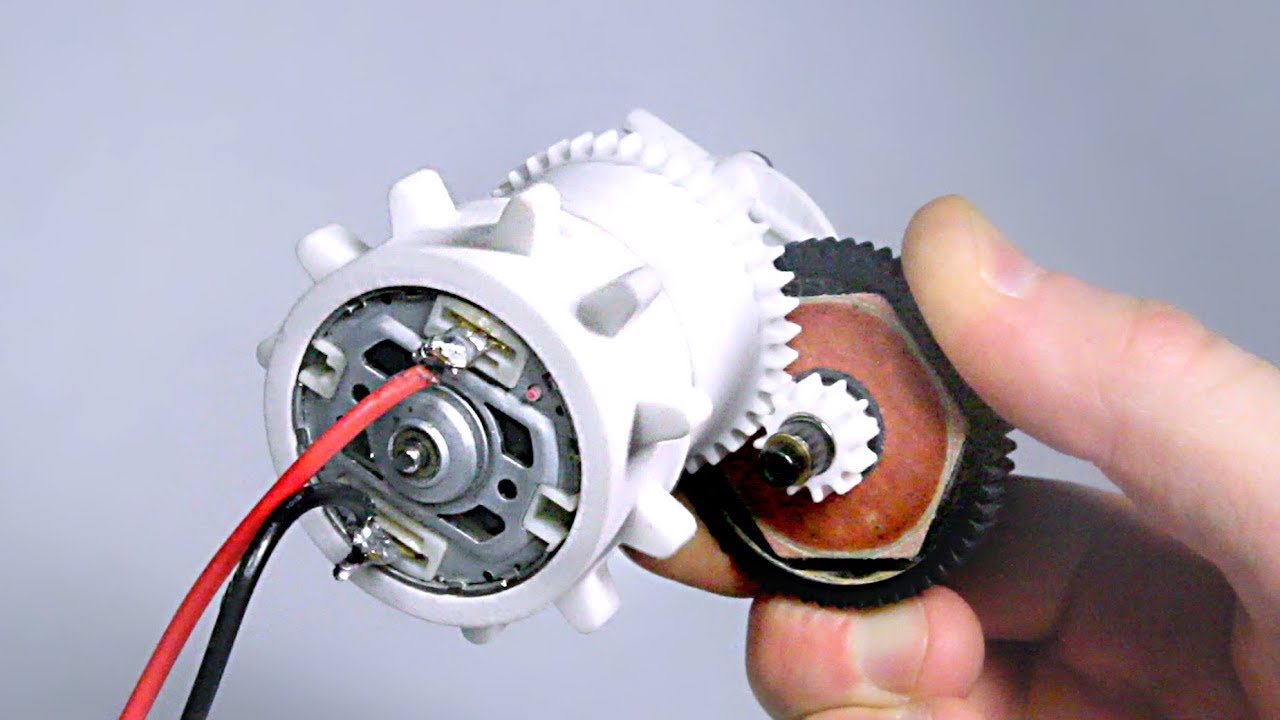 Motor inside the gear - YouTube