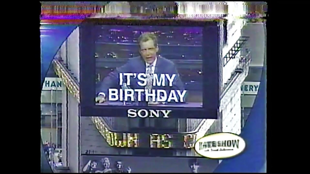 April 12, 1996 CBS Late Show with David Letterman promo - YouTube