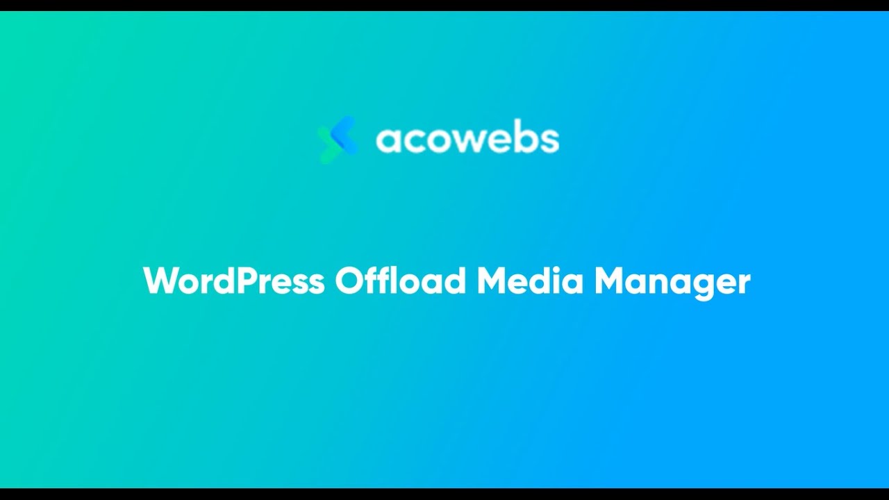 Wordpress Offload Media Manager | Woocommerce Plugins - YouTube