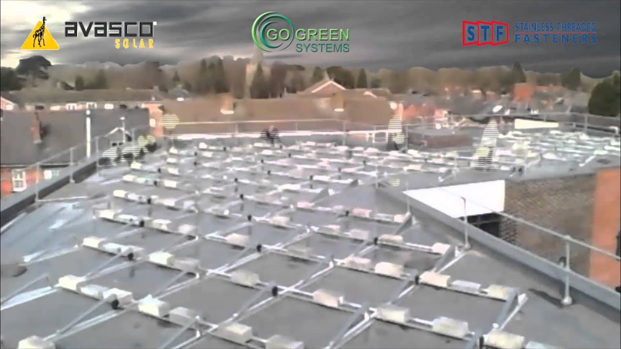 Go Green Systems Ltd roof top solar installation - YouTube
