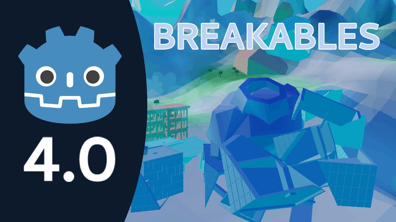 Make 3D breakables, Blender to Godot 4 - YouTube