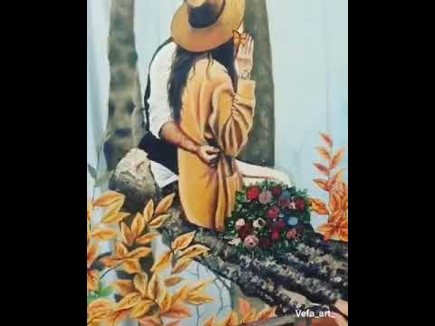 Yağlı boyalarla ketan üzerinde el işim. #my drawing #oil art