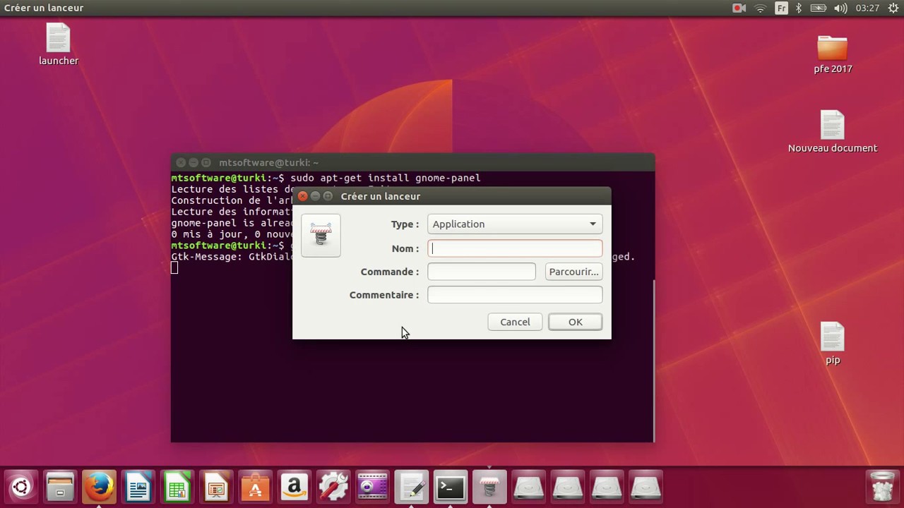 How to create a Launcher on Ubuntu - YouTube