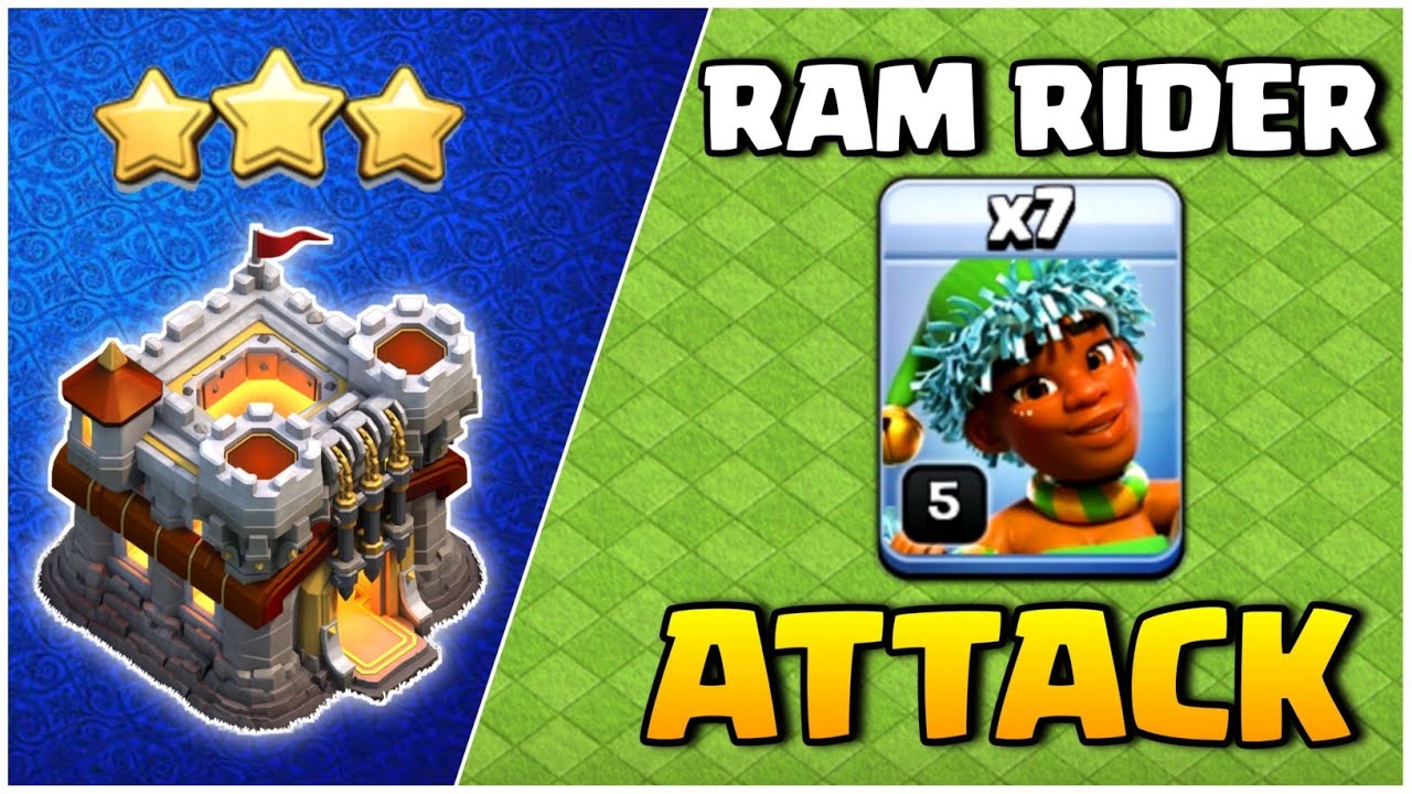 Ram Rider New Event Clash of Clans | TH11 Ram Rider Attack | Best TH11 ...