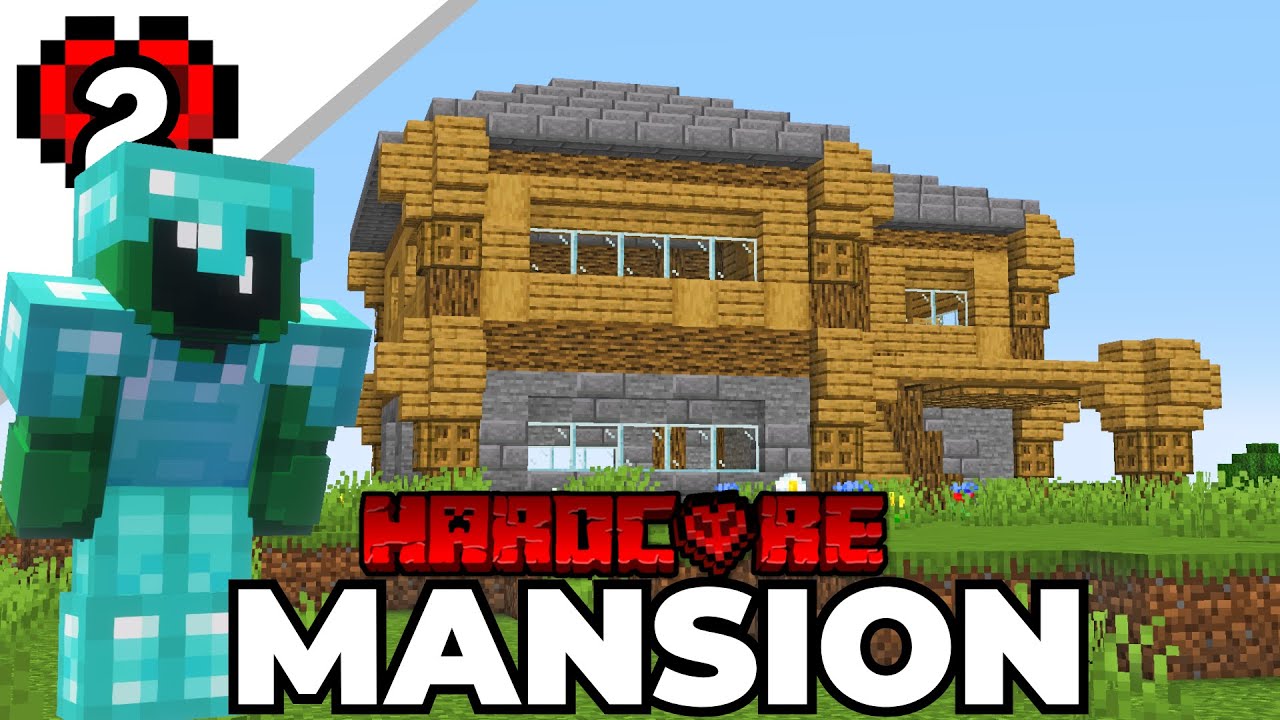 I Built A MANSION In Hardcore Minecraft! - YouTube