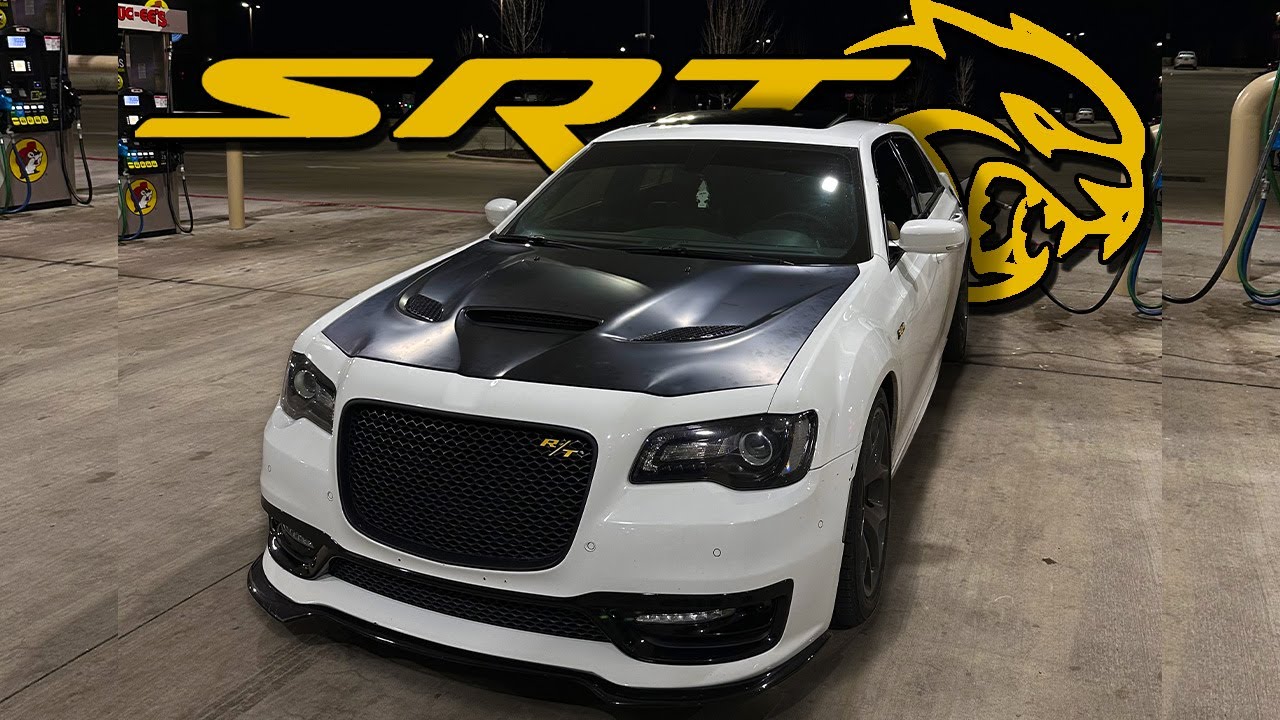 I INSTALLED A HELLCAT HOOD ON MY CHRSYLER 300!!! - YouTube