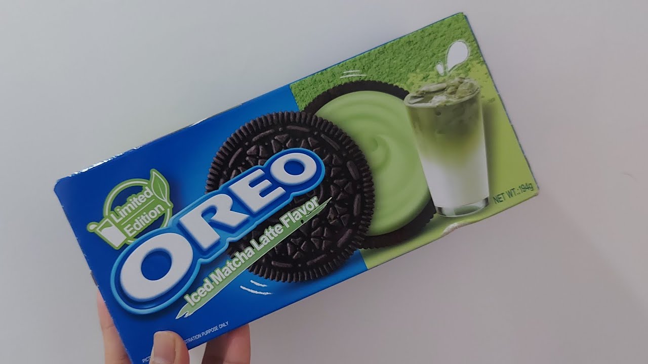 OREO ICED MATCHA LATTE FLAVOR unboxing Video - YouTube