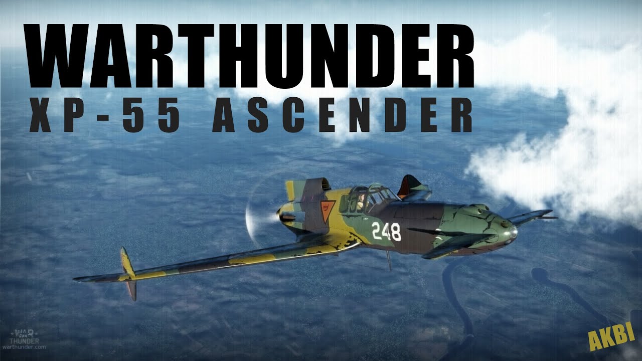 War thunder(워썬더) - XP 55 Ascender realistic 1vs3 - YouTube