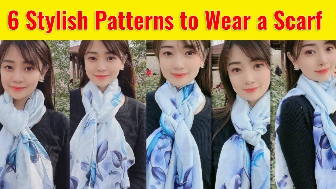 5 Easy Stylish Ways to Wear a Scraf | How to tie a scarf #scarf # ...