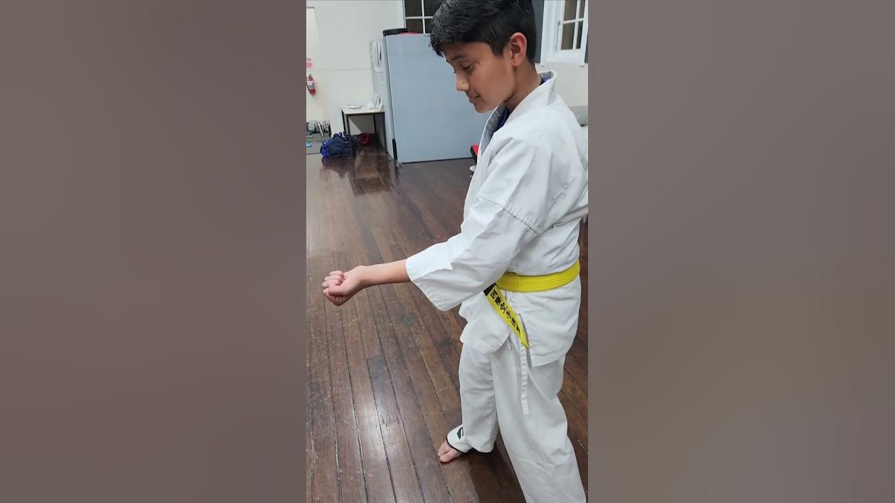 Kyokushin 8th Kyu (blue belt) techniques 1-8 IFK AUS - YouTube