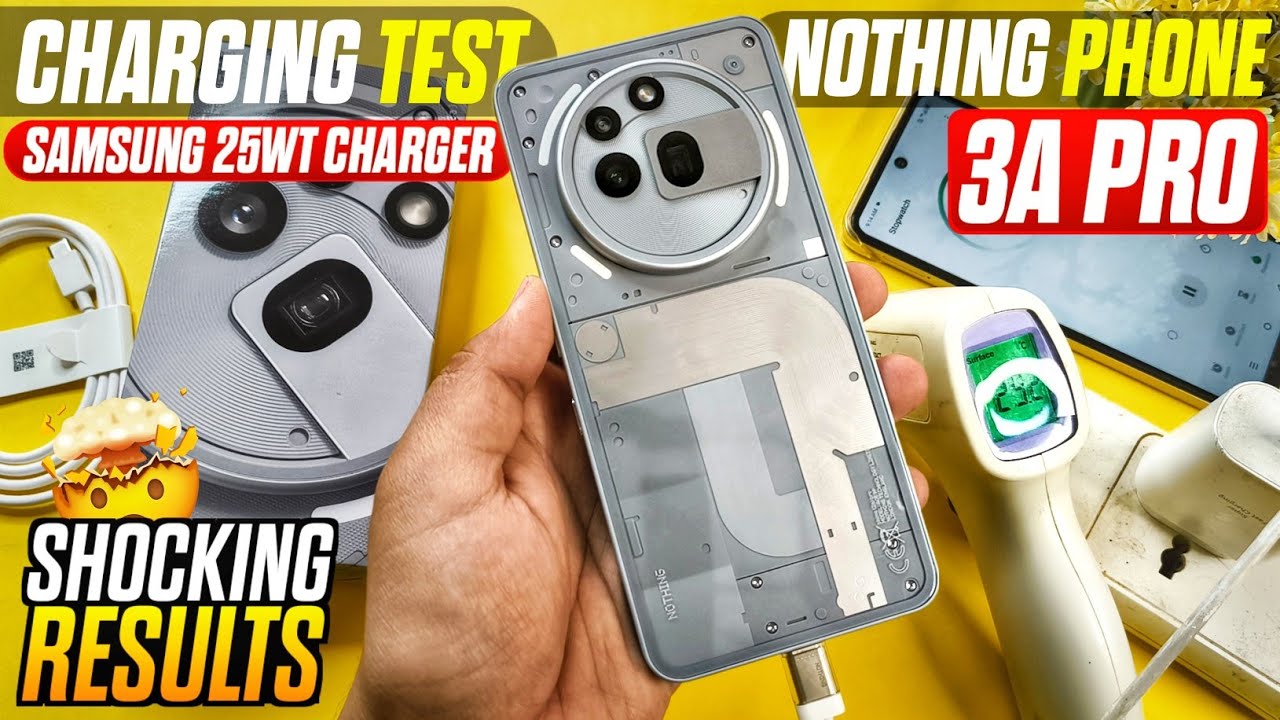 Nothing phone 3a pro charging test with samsung 25w charger 😍 | nothing ...