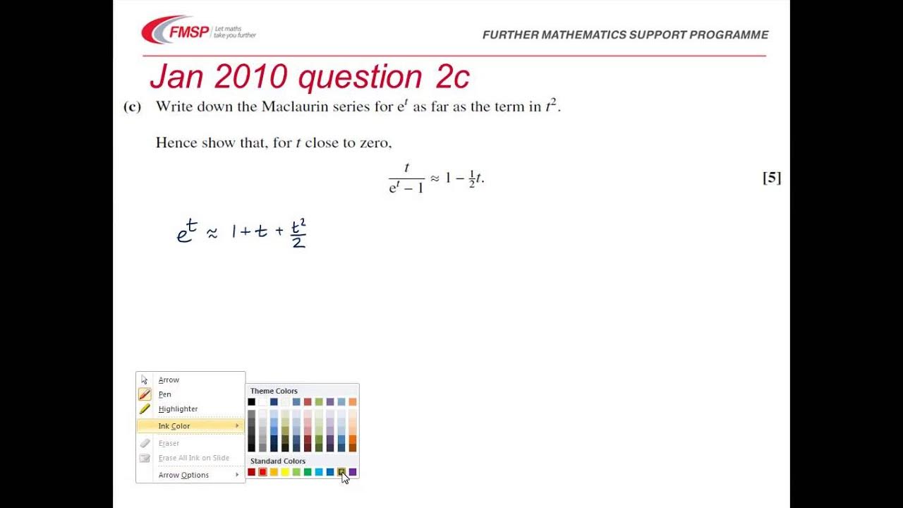 FMSP Revision: MEI FP2 Jan 10 Q2c - YouTube