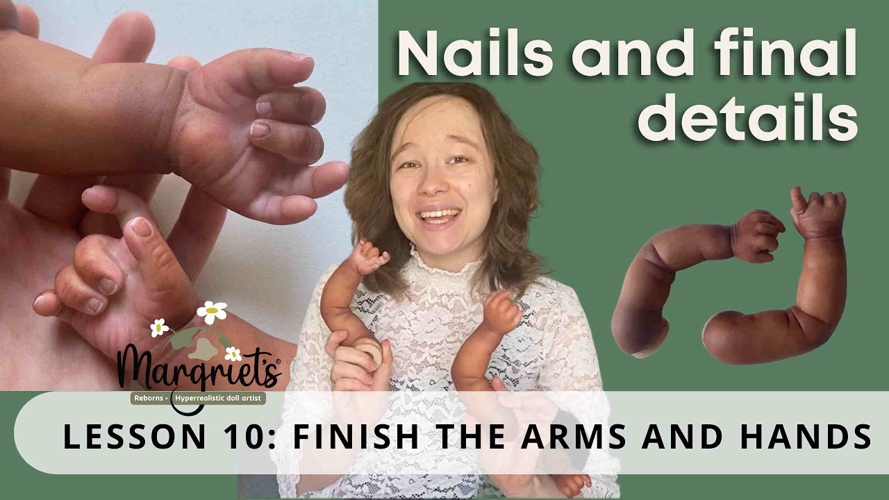 How to paint an Eritrean reborn doll lesson 10: paint details on the ...