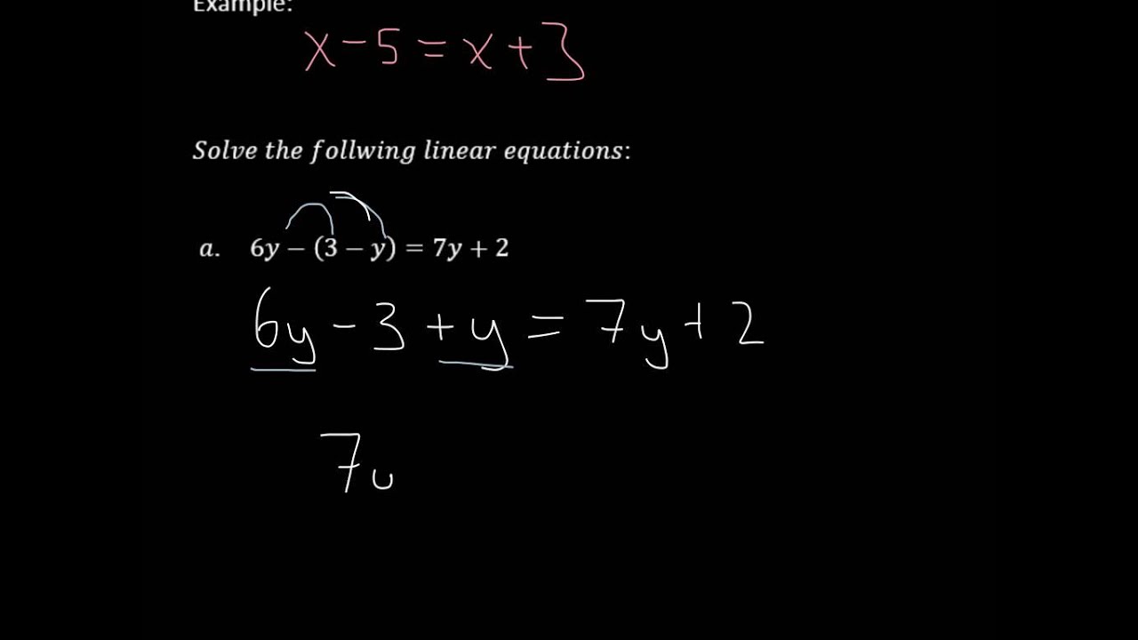 linear contradictions - YouTube