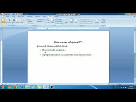 Belajar menggunakan ikon numbering pada microsoft word - YouTube
