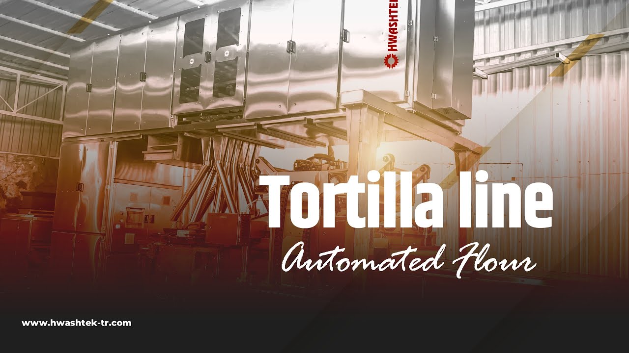 Automated Flour Tortilla line / Otomatik Tortilla Ekmği Hatt /خط إنتاج ...