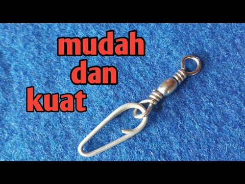 cara membuat snap pancing | mudah dan kuat (rangkaian mancing dasaran ...