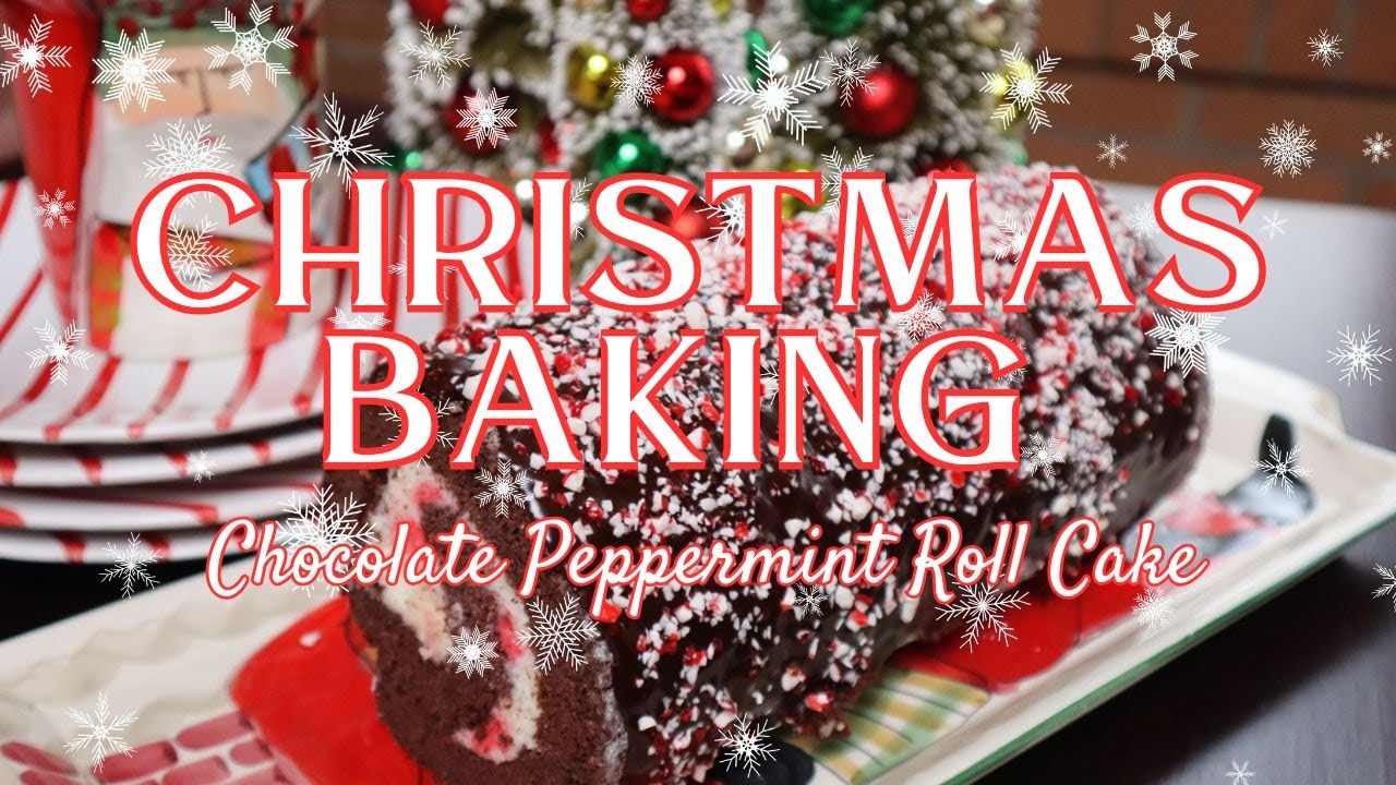 HO HO HO Cake: A Chocolate Peppermint Roll Cake Recipe - YouTube