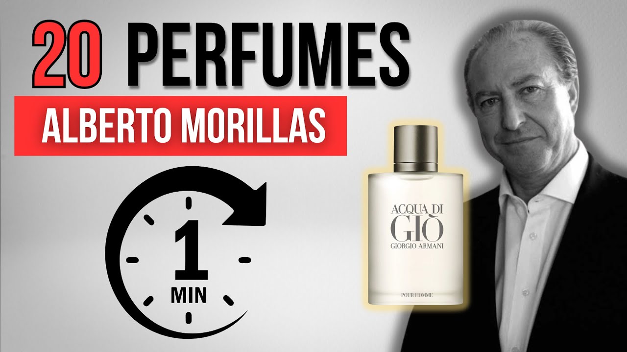 20 Perfumes de Alberto Morillas en 1 minuto - YouTube